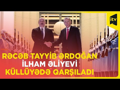 Prezident İlham Əliyev Ankarada Rəcəb Tayyib Ərdoğanla görüşüb