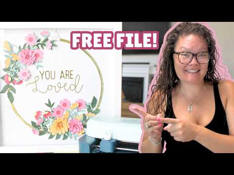 Paper Flower Shadow Box LIVE — Make This Floral Hoop Decor With Me