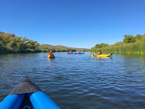 Kayaking the Lower Salt River Scottsdale Arizona - YouTube