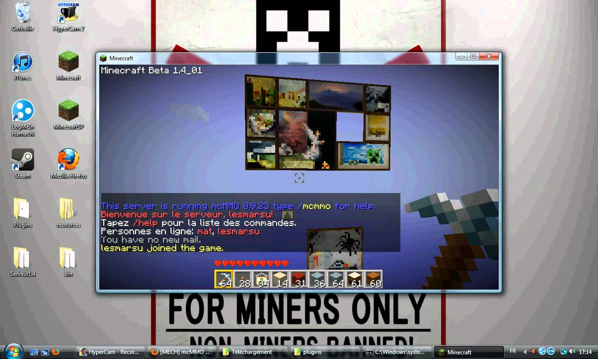 [FR] Utilisation et installation du plugin mcMMO Bukkit Minecraft 1.4_0.1 - YouTube