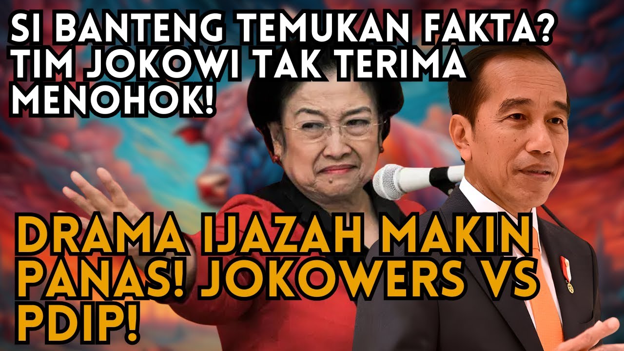 DRAMA IJAZAH MAKIN PANAS! JOKOWERS VS PDIP! SI BANTENG TEMUKAN FAKTA ...