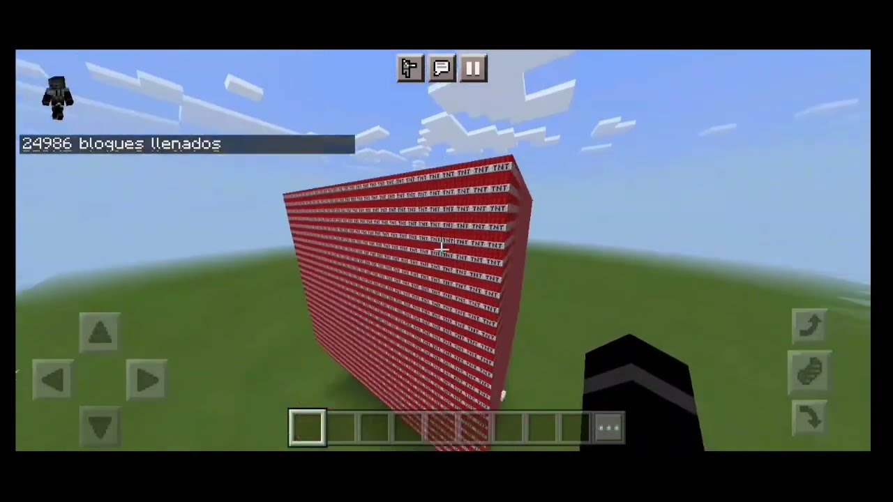como hacer un cubo gigante de tnt en minecraft - YouTube