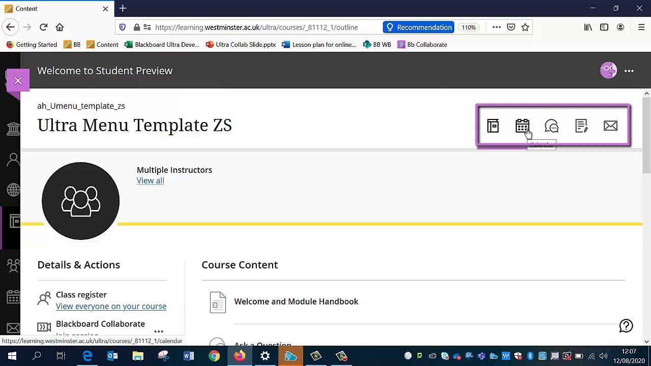 Blackboard Ultra: A Tour of Inside the Module - YouTube
