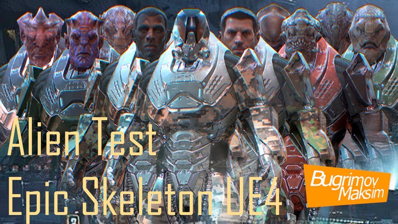 Customized Alien Soldier Test Epic Skeleton with Advanced TPS Inventory ...
