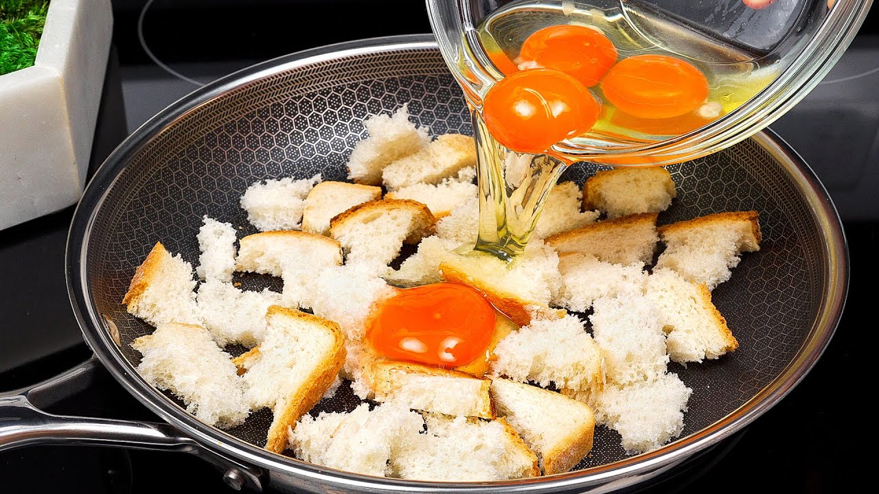 💯 Die leckersten Rezepte mit Brot und Eiern. 😱 Diese 3 Rezepte wirst du ...