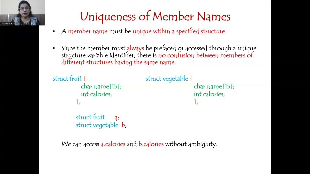 structures part-4/ Accessing the members of a structure - YouTube