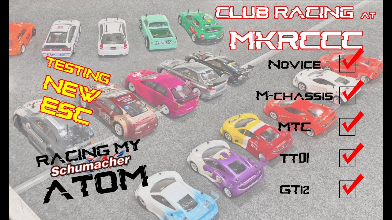 RC car Racing at Milton Keynes Radio Control Club GT12 PT3 - YouTube