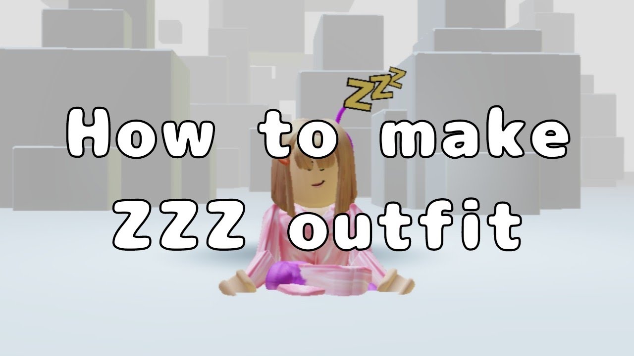 How to make ZZZ Outfit on Roblox - YouTube