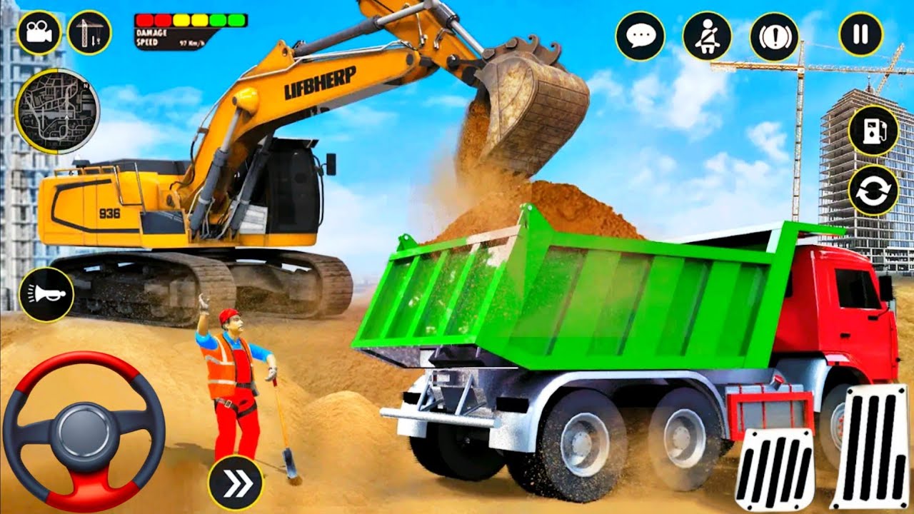 Real Large City Construction Games 2026 | City Road Construction ...