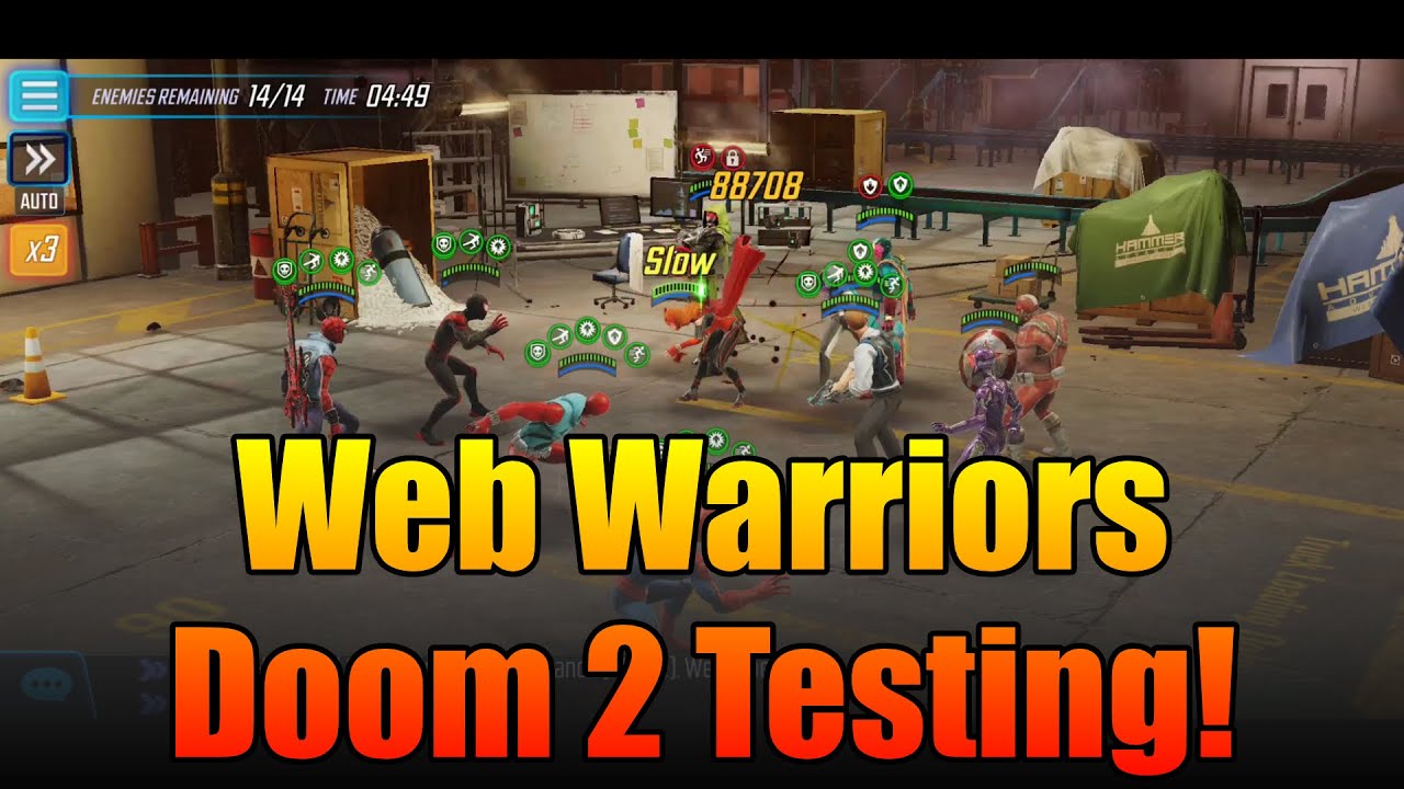 Web Warriors in Doom 2 - MSF - Marvel Strike Force - YouTube