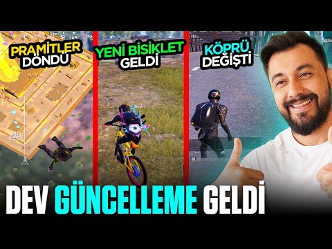 YENİ DEV GÜNCELLEME GELDİ! 😮 PİRAMİT DÖNDÜ , BİSİKLET GELDİ , KÖPRÜ DEĞİŞTİ / PUBG MOBILE