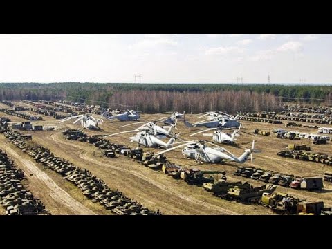 ЧЕРНОБЫЛЬ ☣️ Куда пропала вся техника? Свалка радиоактивной техники под ...