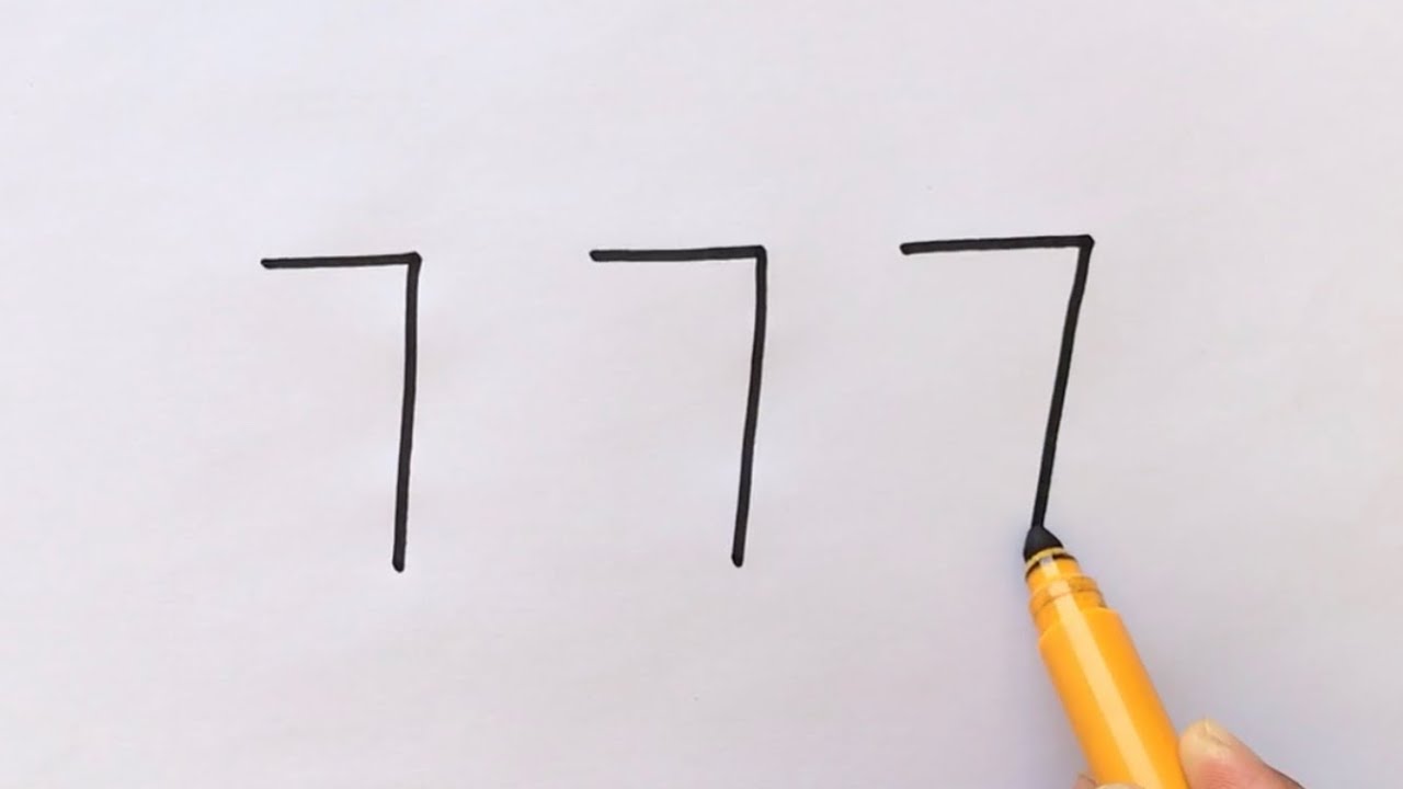 How to Draw a House from number 777 | Most Easiest Drawing for All ...