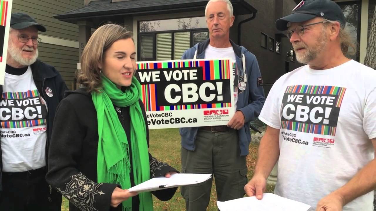 Delivering We Vote CBC! petitions to Green Party Calgary Confederation ...