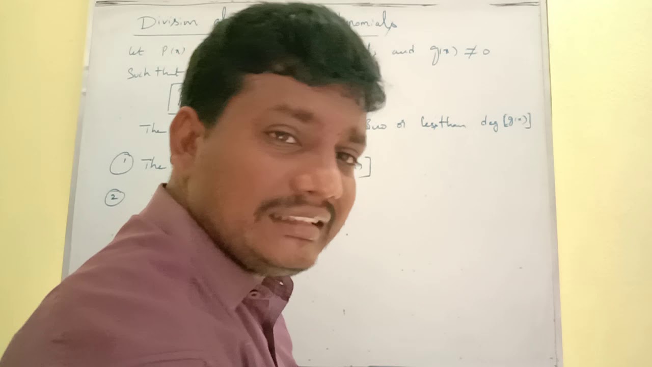 Division Algorithm For Polynomials Youtube 5279