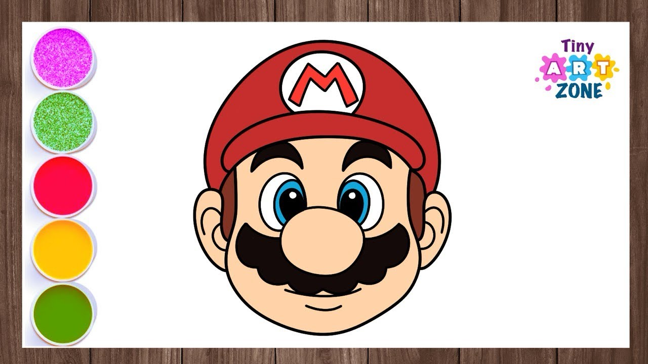 How to Draw Super Mario Bros Easy | Super Mario Drawing | Tiny Art Zone ...