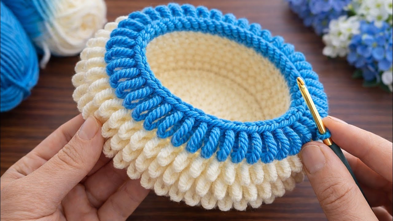 WOW! 😍 Super Easy Crochet Basket Eye-Catching & Very Useful Decorative ...