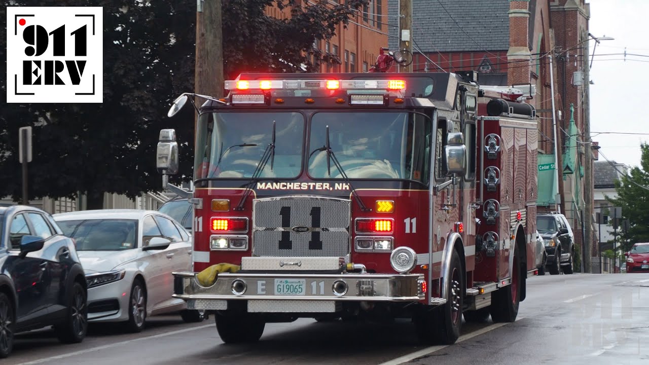 Manchester Fire Truck Responding | Engine 11 - YouTube