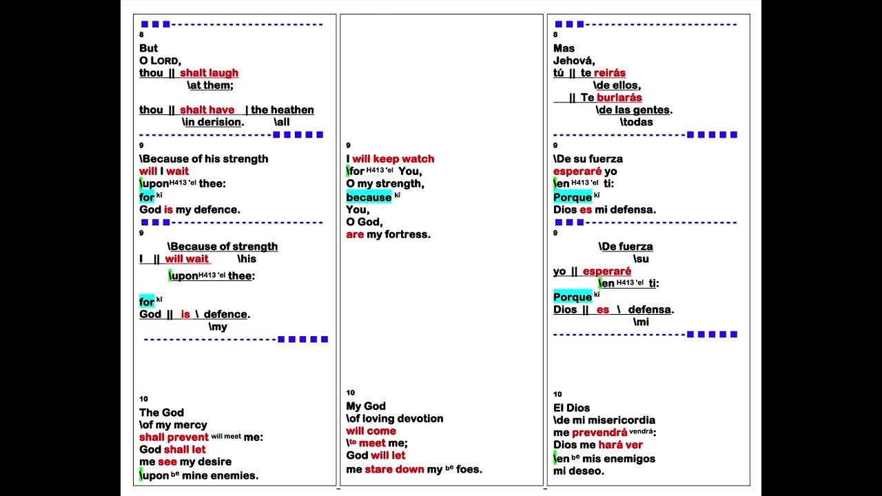 PS059:1-17 Grammar Diagrams KJV-BSB-RVA Parallel - YouTube