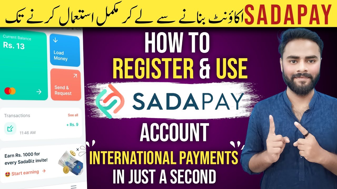 How To Create SadaPay Account | SadaPay Account Create - How To Create ...