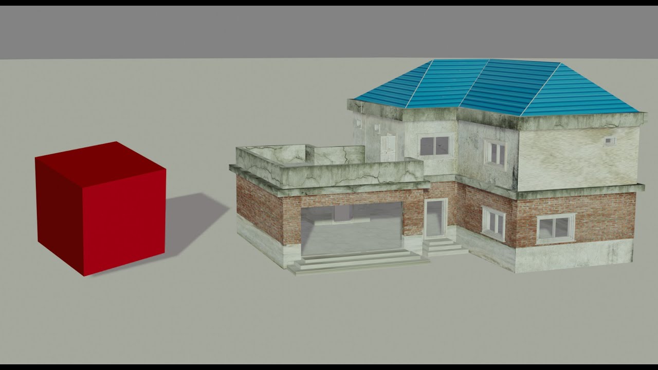 make a building House in Blender | 3D building - YouTube