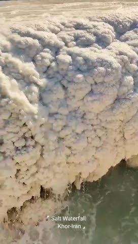 Discover the Hidden Gem: The Enchanting Salt Waterfall of Khor, IRAN ...