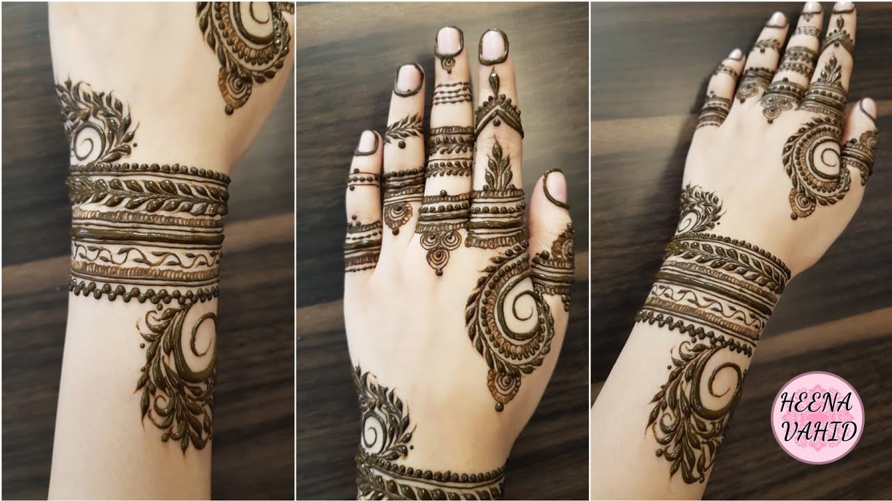 Simple and Easy - Stylish Back side Henna Design 2021 | Heena Vahid ...