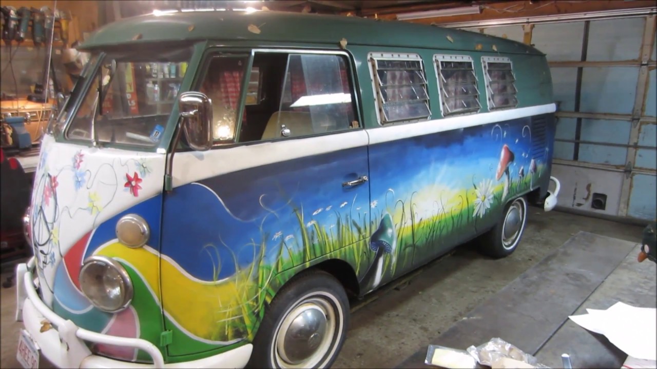Daves vw hippie bus frame repair - YouTube