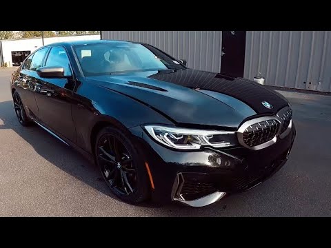 2022 BMW M340I Jet Black/Mocha Vernasca Leather Msport - YouTube