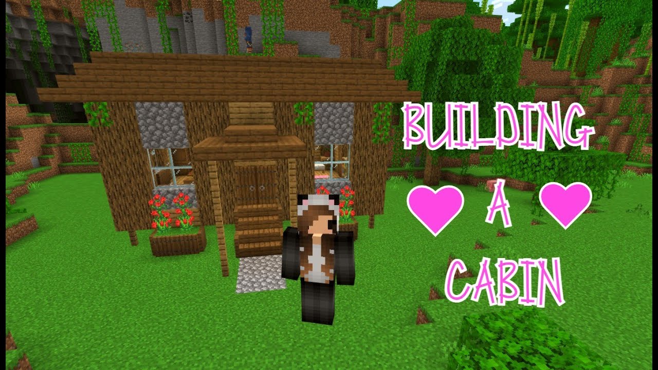 Building a Cabin in Minecraft! / Speed build - YouTube