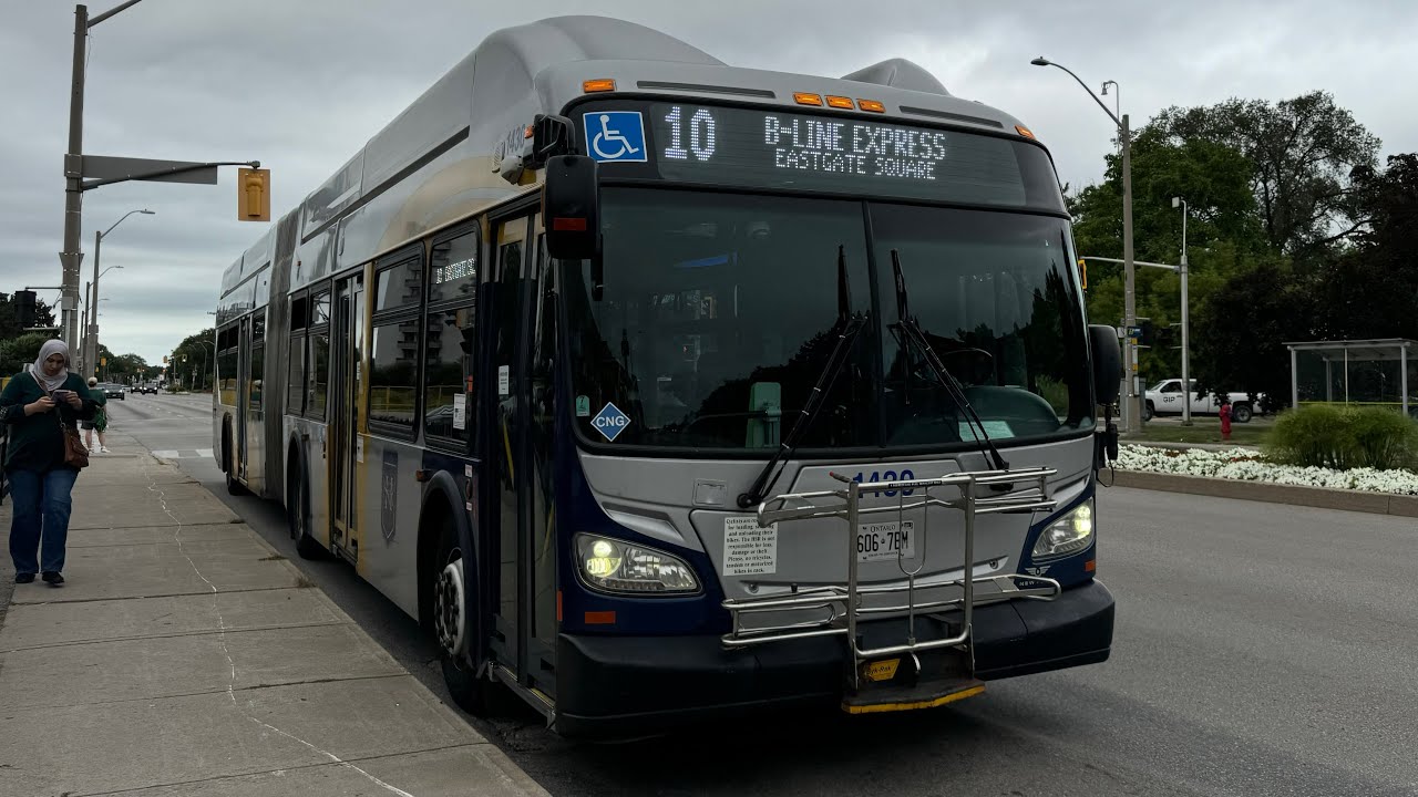 HSR - Route 10: B-Line Express (New Flyer XN60 1430) - YouTube