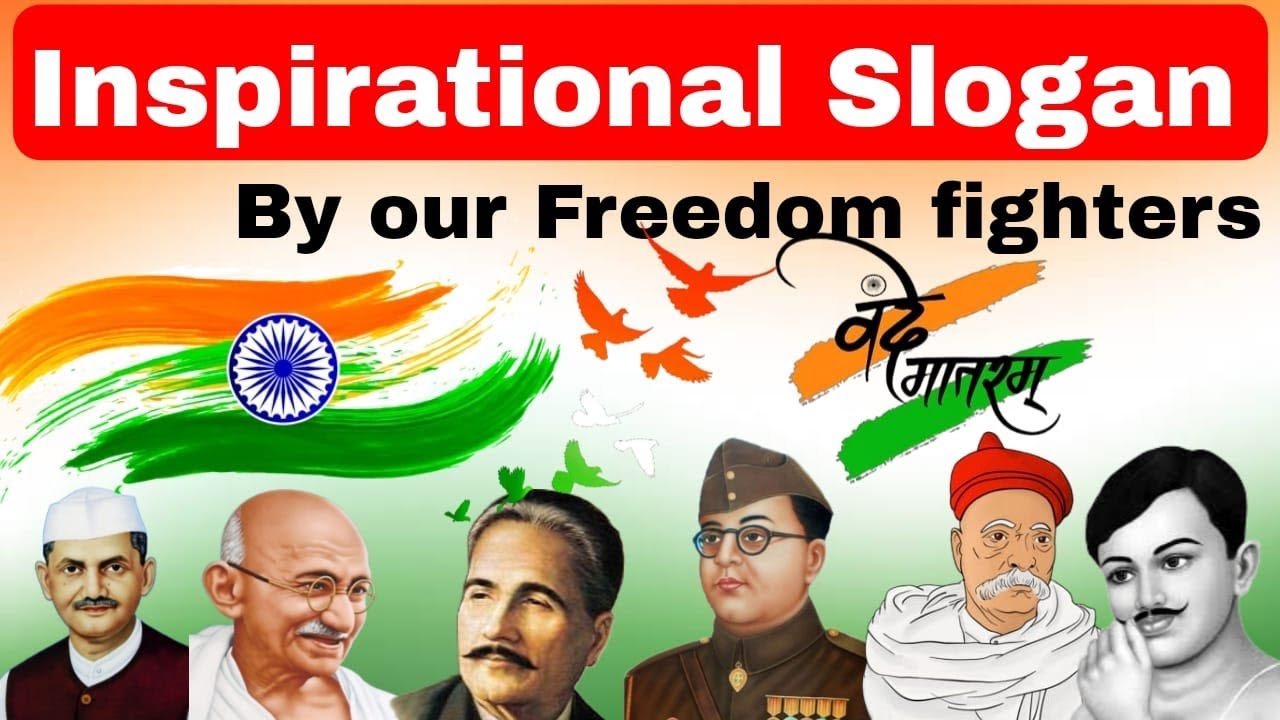 Slogan on Independence day/Slogan of freedom fighters in english/Slogan ...