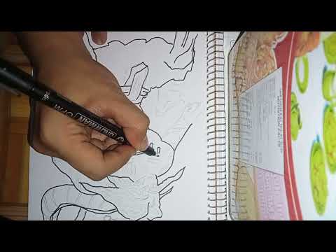 MY SKETCH ARTBOOK || HOW TO DRAW MAHORAGA JJK BEFORE DETAILING - YouTube