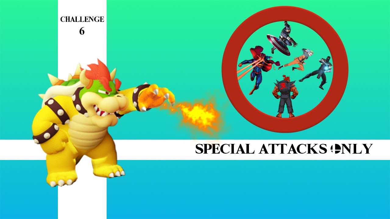 Bowser Challenge 6: Special Attacks Only! - Super Smash Bros Ultimate ...