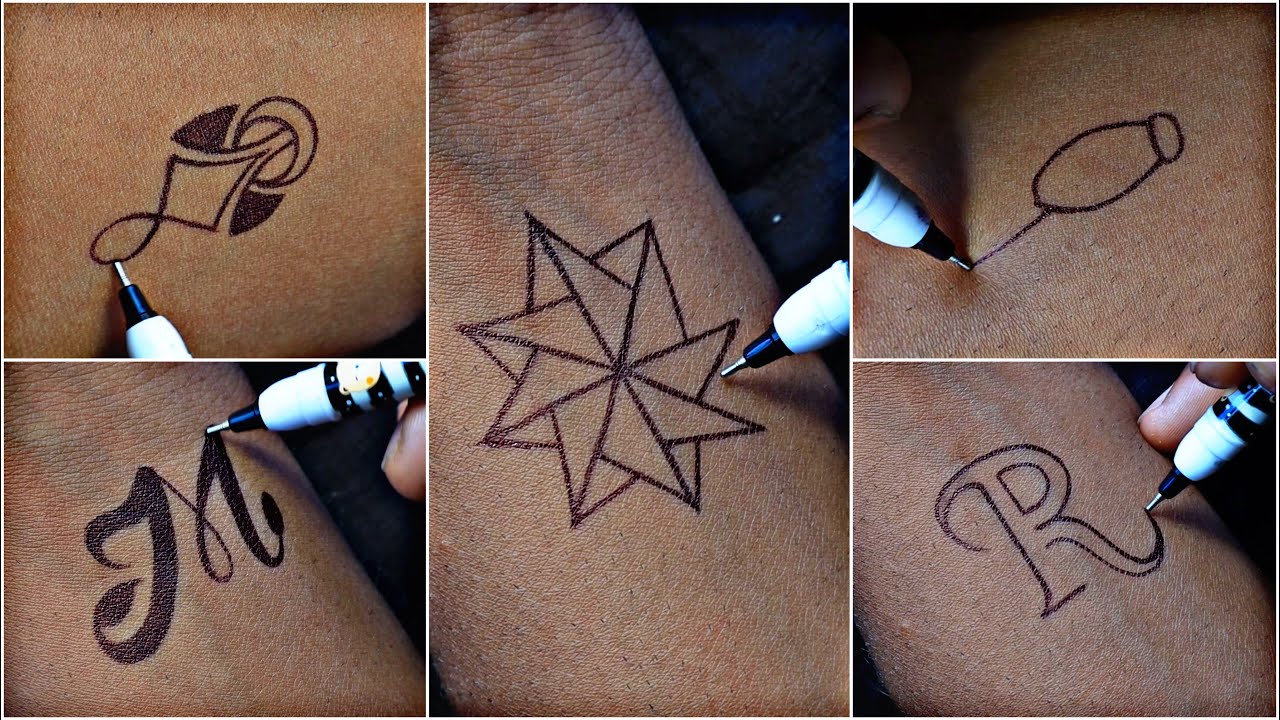 M || R || amazing trick tattoo with new concepts || pen tattoo new ...