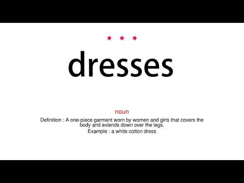 How to pronounce dresses - Vocab Today - YouTube