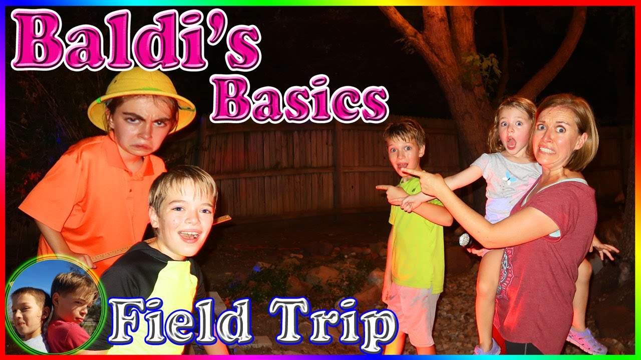 Baldi's Basics Game In Real Life Field Trip / Steel Kids - YouTube