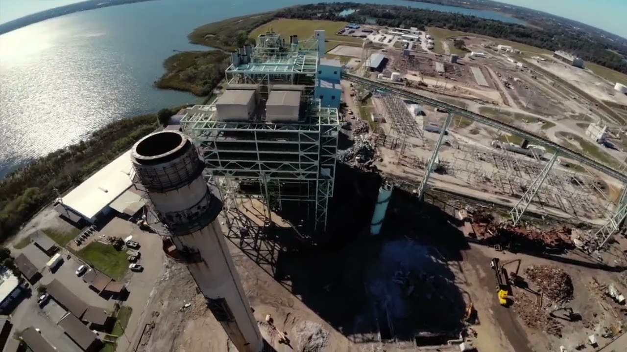 Dramatic Implosion of Florida Power Plant Done By Buffalo, N.Y ...