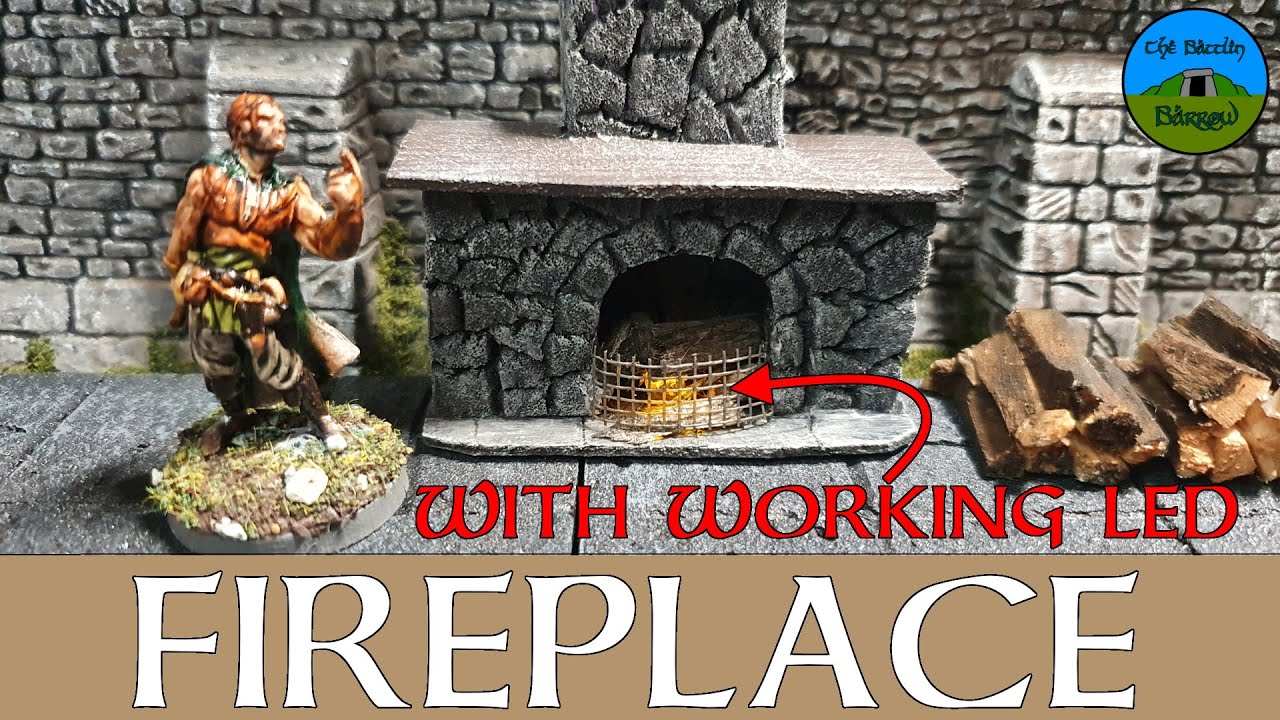 Crafting a Fireplace with LED Flames for Dungeons and Dragons Dungeon ...