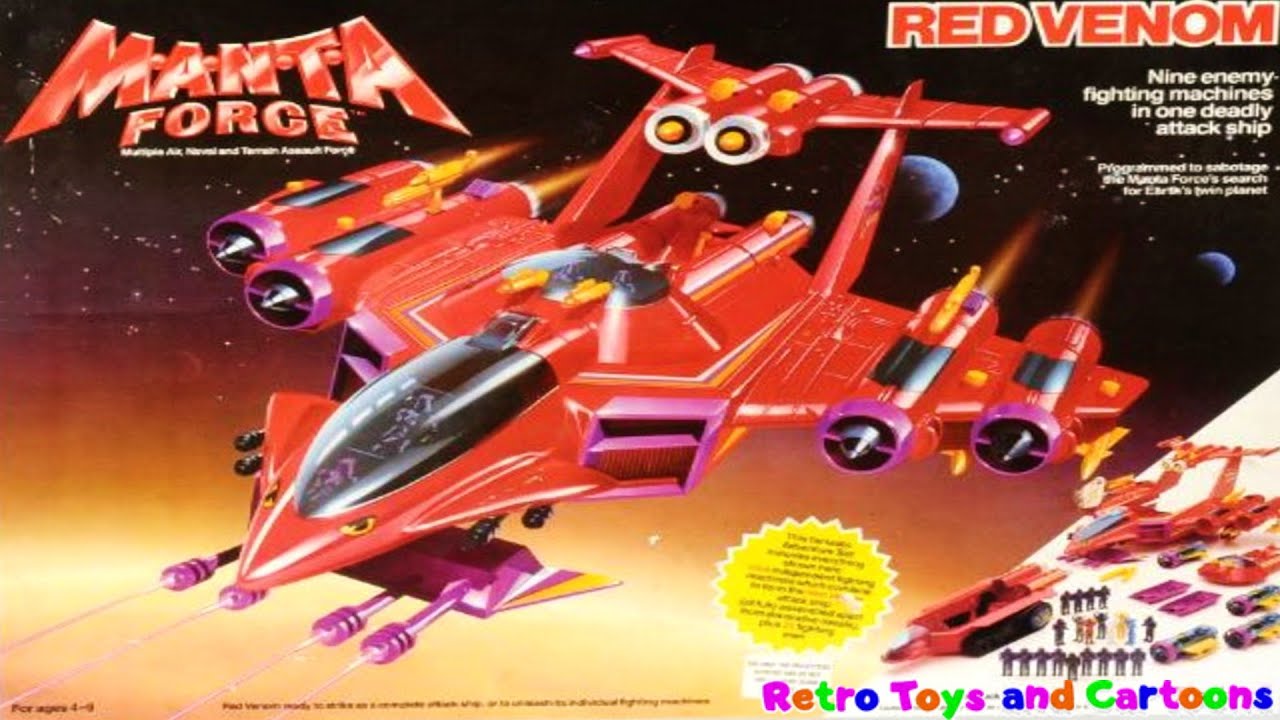 Manta Force Red Venom Bluebird Commercial Retro Toys and Cartoons - YouTube