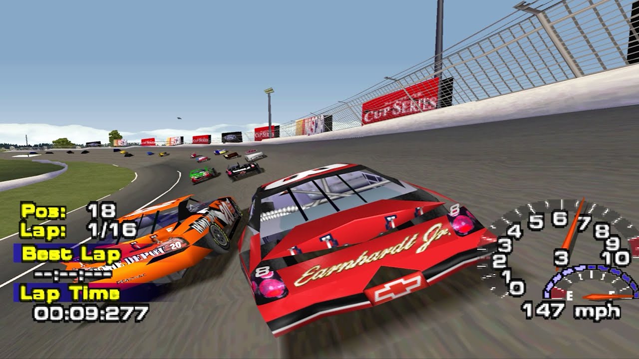 NASCAR Thunder 2003 - PS1 Gameplay (4K60fps) - YouTube