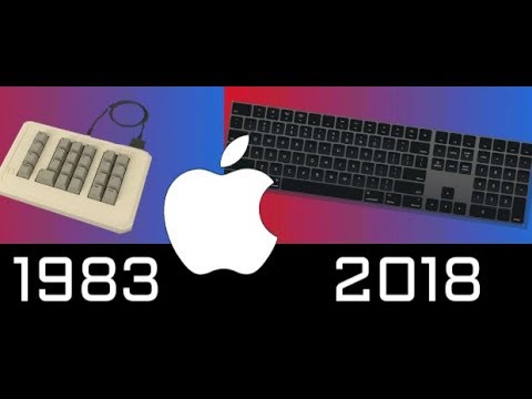 Evolution OF Apple keyboard [1983 - 2018] - YouTube