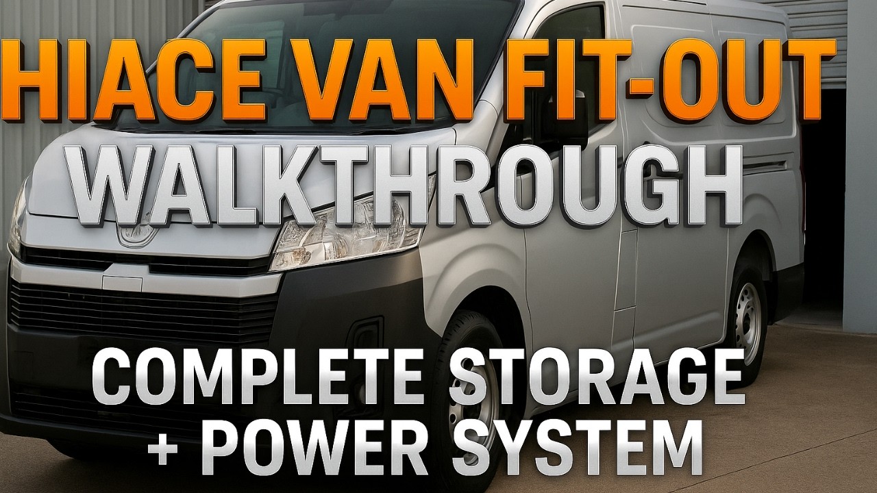 HiAce Van Fit-Out Walkthrough | 4 Drawers, Dual Battery, Packout Slides ...