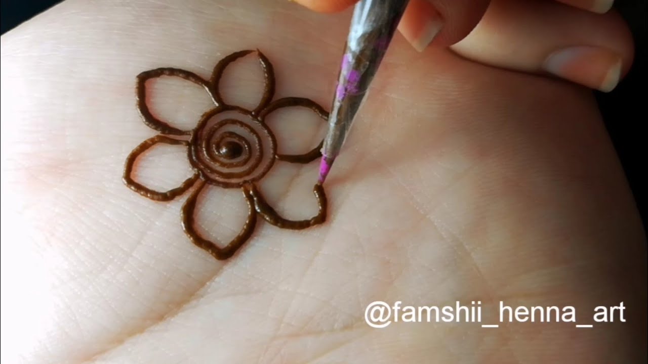 Short henna flower video || FamShii henna. - YouTube