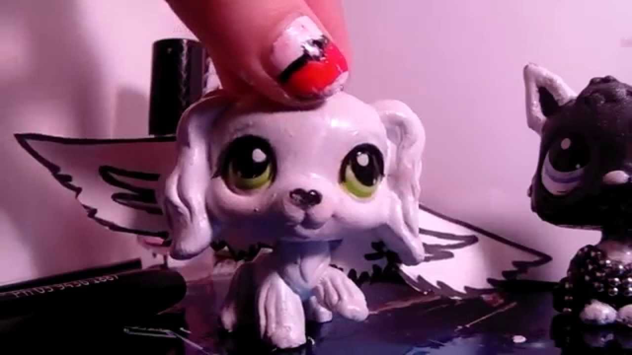 Lps custom angel dog (DIY) - YouTube