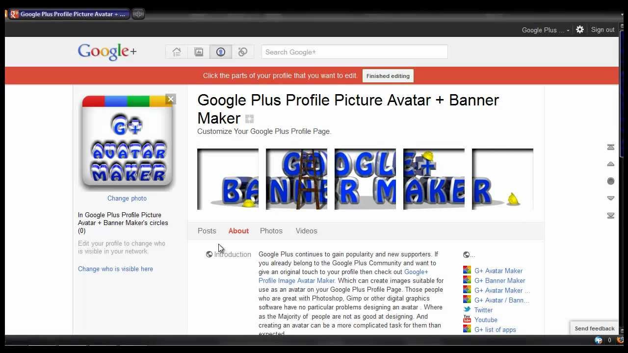 How To Add A Banner To Your Google Plus Profile. - YouTube