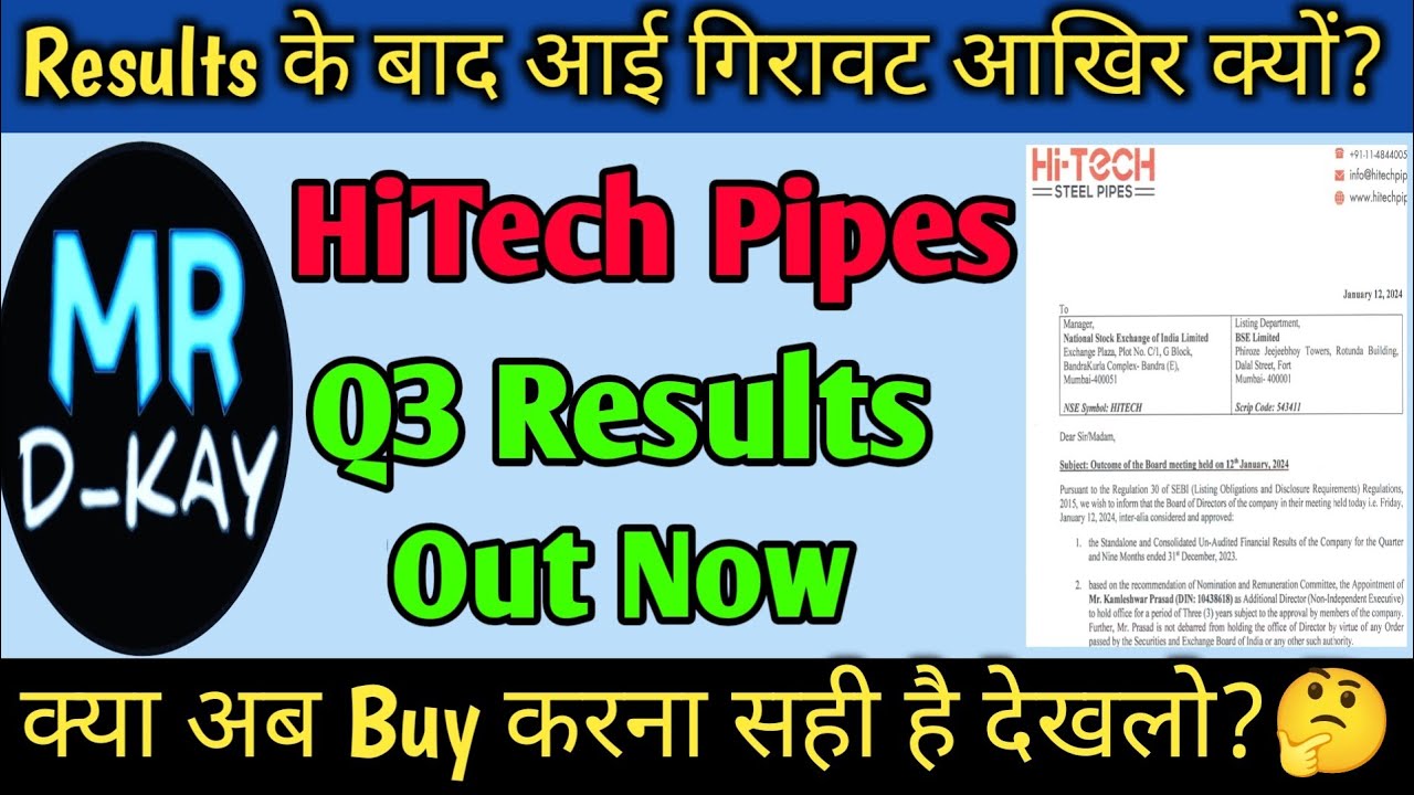 hi tech pipes q3 results 2024 🔥 hi tech pipes share news | hi tech ...