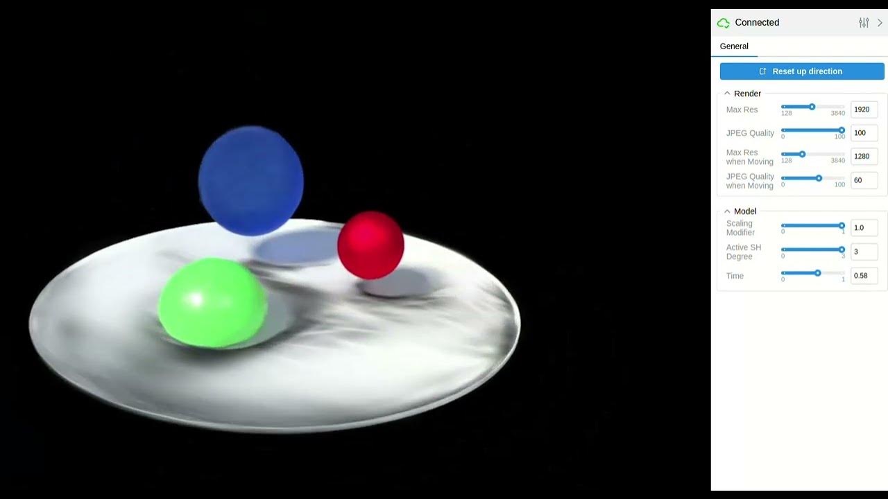 Realtime viewer for 4D Gaussian Splatting #4dgs #3dgaussiansplatting - YouTube