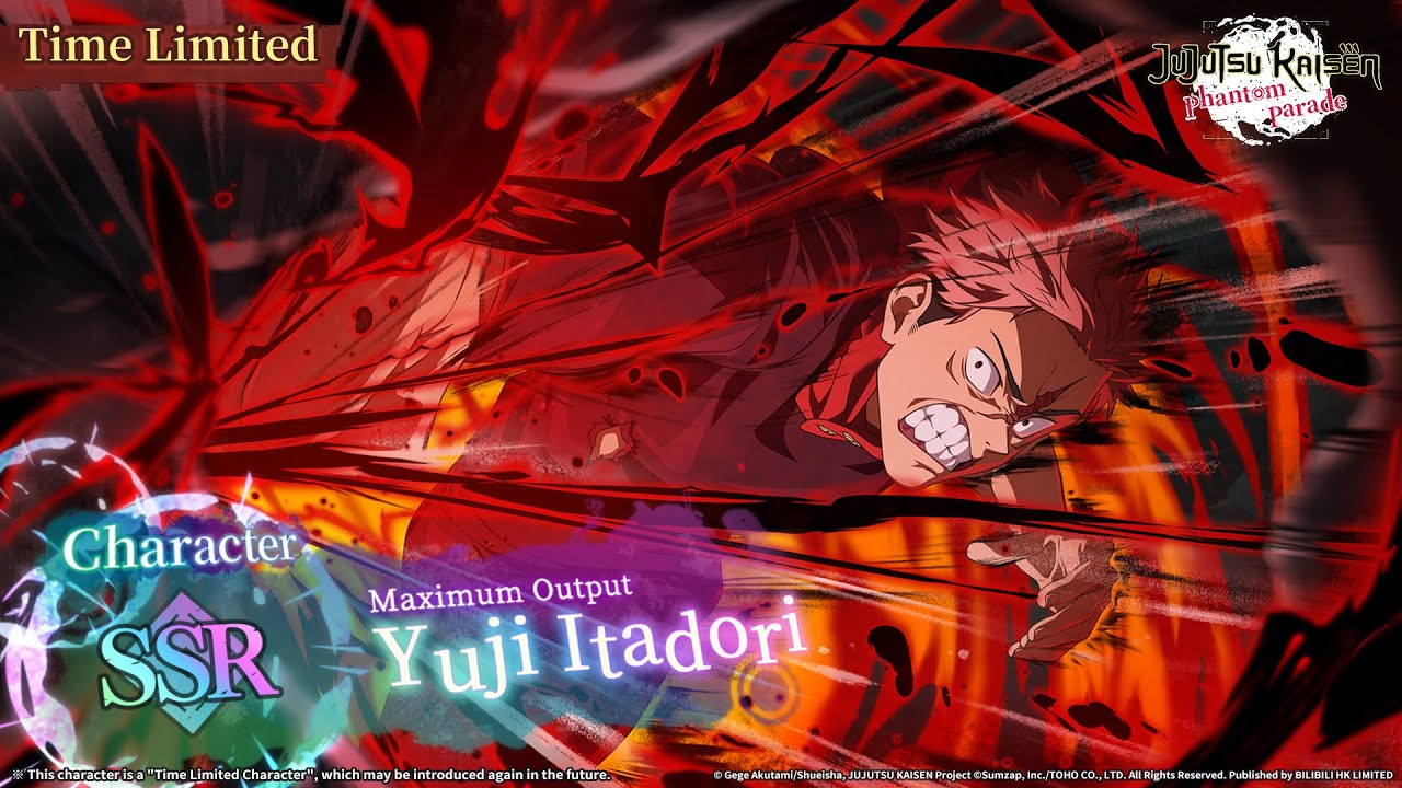 [Jujutsu Kaisen Phantom Parade]"Maximum Output" Yuji Itadori Preview PV ...