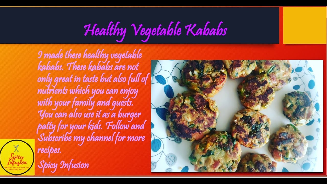 Healthy Vegetable Kababs - YouTube